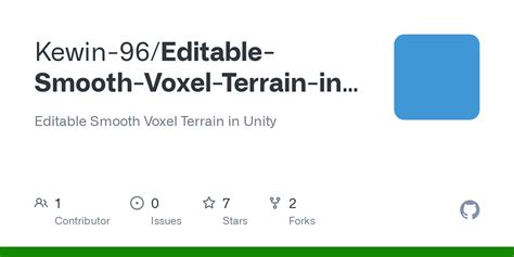 Github Kewin 96editable Smooth Voxel Terrain In Unity Editable