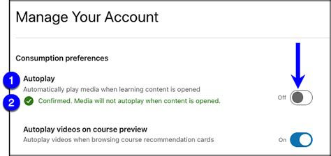 Turning Autoplay Off In Linkedin Learning Teaching Support And Innovation