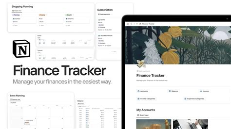 finance tracker notion template for 15 by kristina finance notion template