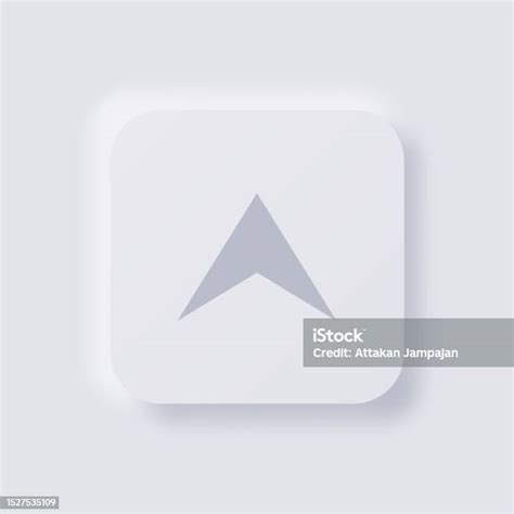 Arrow Icon White Neumorphism Soft Ui Design For Web Design Application Ui And More Button Vector