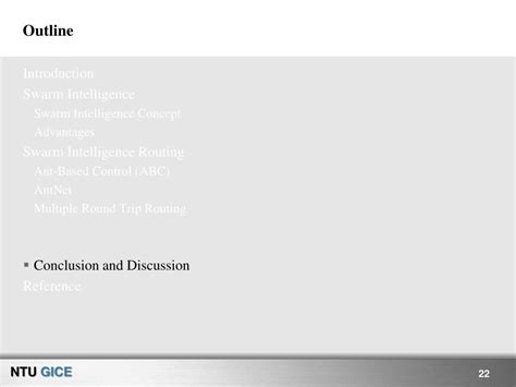 Ppt Swarm Intelligence For Routing In Communication Networks Powerpoint Presentation Id1574508