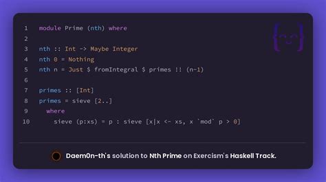 Daem N Th S Solution For Nth Prime In Haskell On Exercism