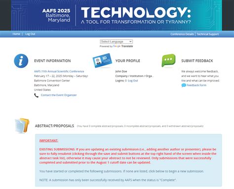 Abstract Submission Instructions