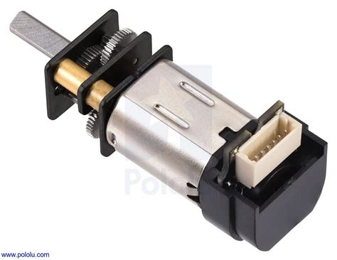 Pololu 380 1 Micro Metal Gearmotor Hp 6v With 12 Cpr Encoder Side Connector