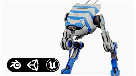 dino robot auto rig pro rigged for mixamo unreal engine unity blender market