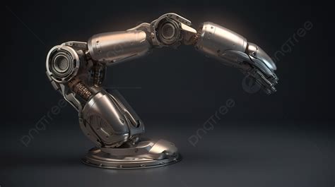 검정색 배경에 금속 로봇 팔 3d 렌더링 금속 로봇 팔 고화질 사진 사진 배경 일러스트 및 사진 무료 다운로드 Pngtree