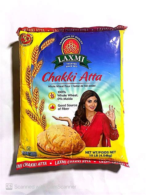 Laxmi Chakki Atta 100 Whole Wheat 10lb Flour Apna Sohna Bazaar