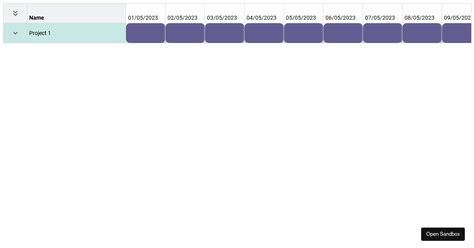 Collapsible Gantt Chart Codesandbox