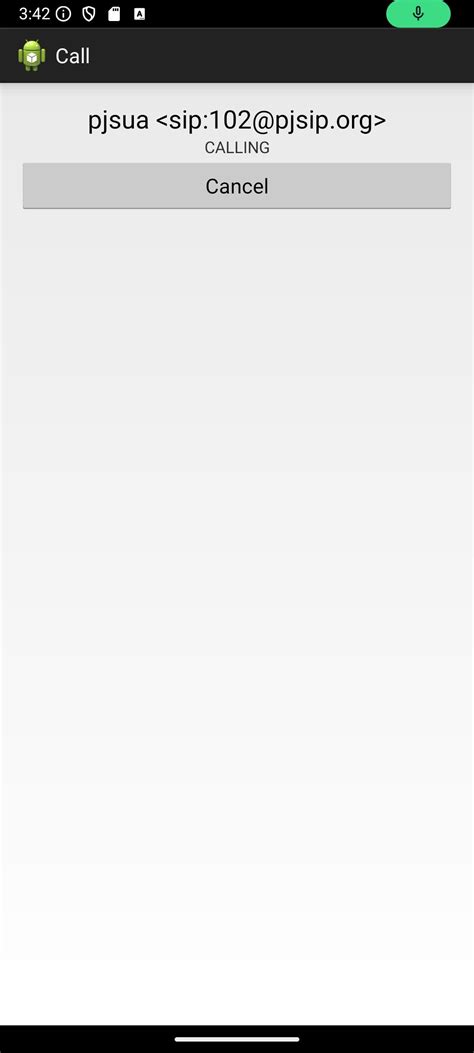 Android Java Sip Voip And Video Client Example — Pjsip Project 215 Dev