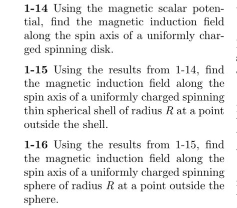 Solved Using The Magnetic Scalar Potential Find The