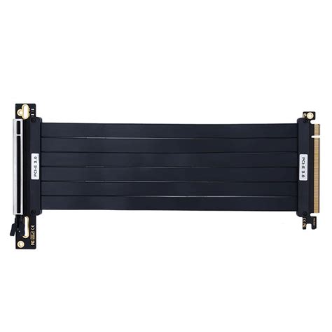 Pci Express 3 0 X16 ชายหญิง Riser สายกราฟิกการ์ดสายไฟ Shielded ยืดหยุ่น 90 องศาติดตั้ง Gpu Pci E