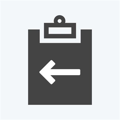 Icon Assignment Return 1 Suitable For Infographics Symbol Glyph Style Simple Design Editable