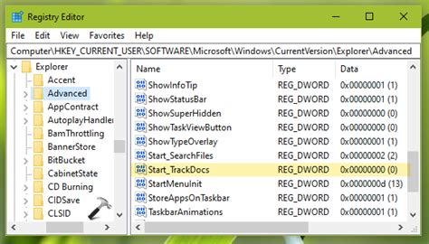 Hide Recently Opened Items In Jump Lists For Windows 10