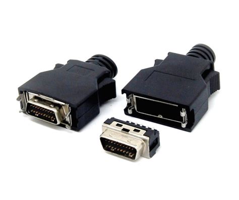 Scsi 14p Male焊线塑壳装配式鱼钩弹片 Model 1