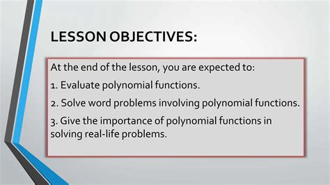 Solving Problems Involving Polynomial Functions Pptx