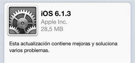 iOS 6 1 3 ya está disponible para iPad iPhone y iPod touch Appleinforma