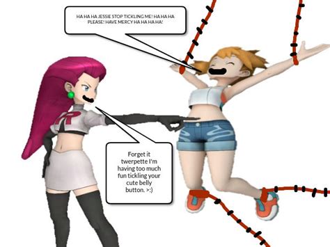 Jessie Tickles Mistys Belly Button By Neoturbobat2000 On Deviantart