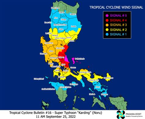 Pagasa Warns Of Signal No 5 In Ph Due To Super Typhoon Karding The Filipino Times