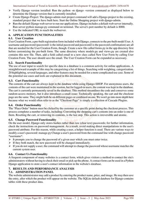 Web Application For E Commerce Using Django Framework Pdf
