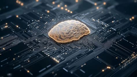 A Conceptual Image Of A Brain On A Circuit Board Symbolizing The Fusion Of Technology And Human