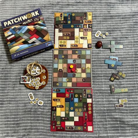 패치워크 조각보 간단후기 보드라이프 보드게임 게시글