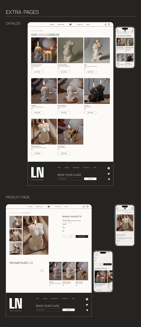 Candle Shop E Comerce Uiux Webdesign Behance