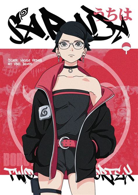 Sarada Poster Sarada Cosplay Parejas De Anime Manga Personajes De Anime
