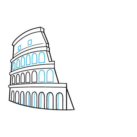 How To Draw The Colosseum Really Easy Drawing Tutorial