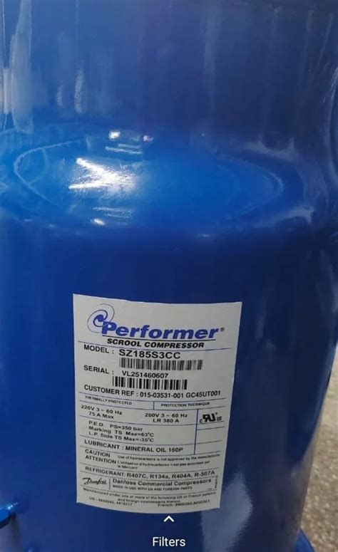 Model Danfoss Sz185 Scroll Compressor At ₹ 45000 Piece Danfoss Scroll