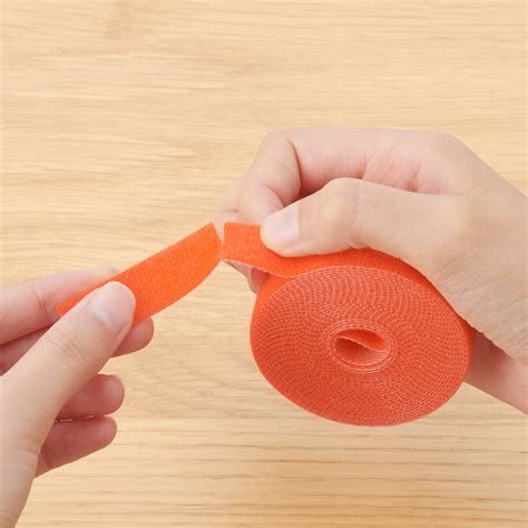 ミシン目入り結束テープ オレンジ 無印良品