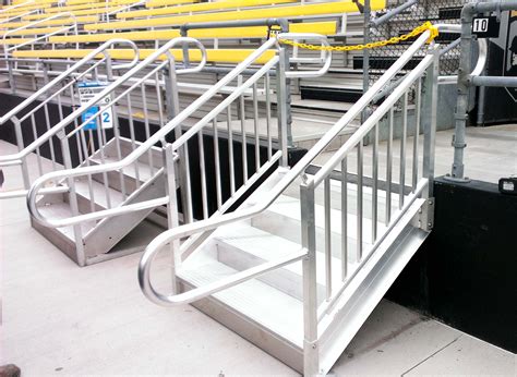 Custom Made Steps For Stadium Upside Innovations Installation