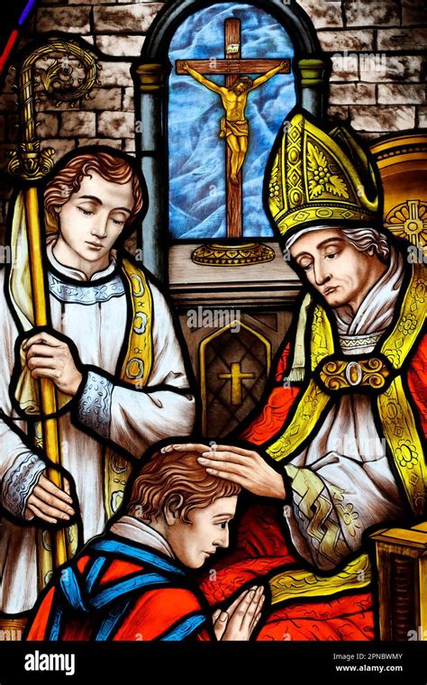 Song Vinh Church Stained Glass The Sacrament Of Holy Orders Priest