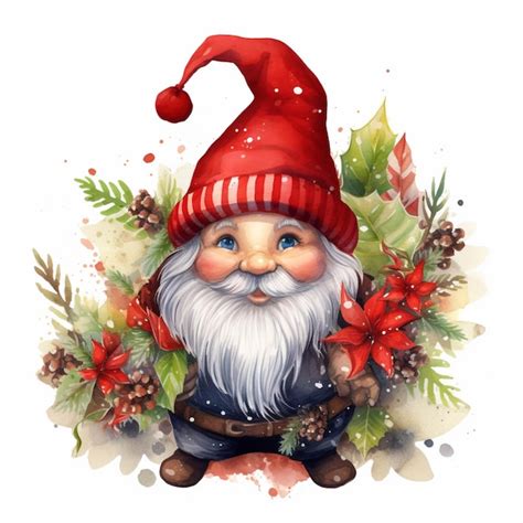 Premium Ai Image There Is A Gnome With A Red Hat And A Red Hat Generative Ai