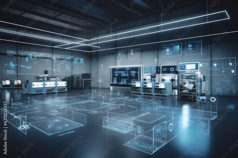 Industrial Iot Smart Factory Concept Featuring A Factory Building Industry 4 0 Focusing On