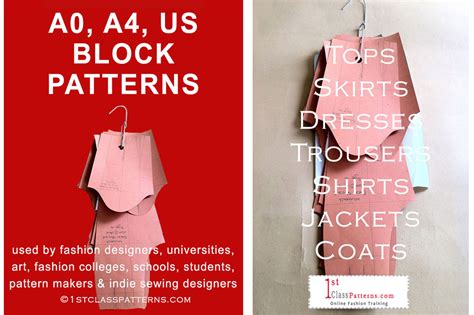 Pattern Making Blocks As PDF Downloads 1st Class Patterns