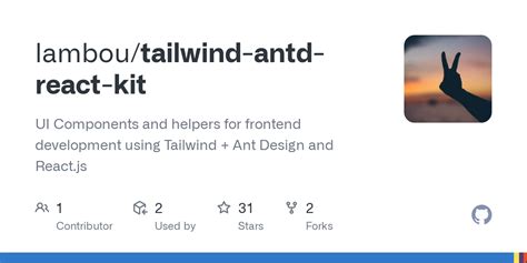 GitHub Lambou Tailwind Antd React Kit UI Components And Helpers For