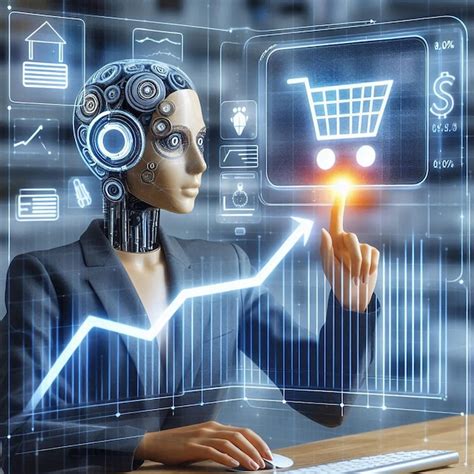 Sale Growth Concept With Business Ai Touching Graph Of Increase In