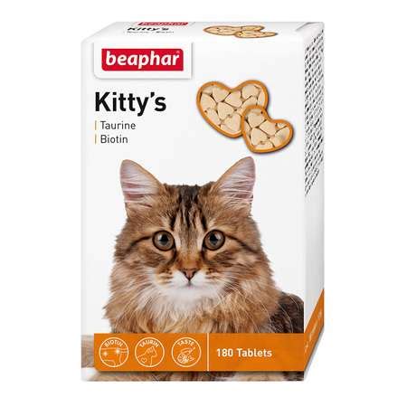 Витамины для кошек Beaphar Kittys Biotin таурин-биотин при недостатке ...