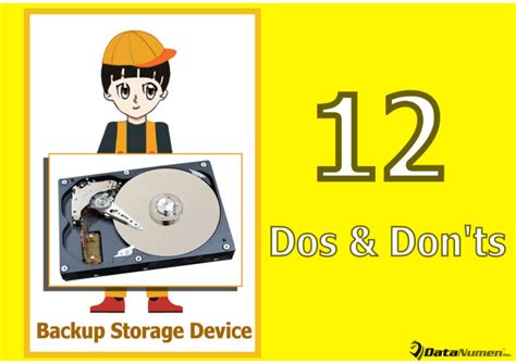 12 Important Dos And Don Ts With Your Backup Storage Device
