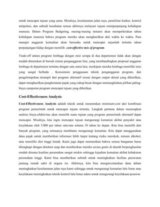 Cost Benefit Analysis PDF
