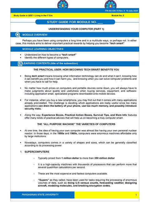 Chapter Part Understanding Computer Gender And Society PangSU Studocu