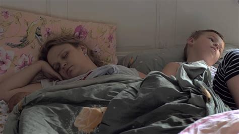 Sleeping Mom Stock Video Footage For Free Download