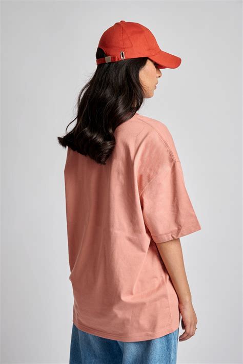 Buy Peach Heavyweight Oversized T Shirt Bonkerscorner