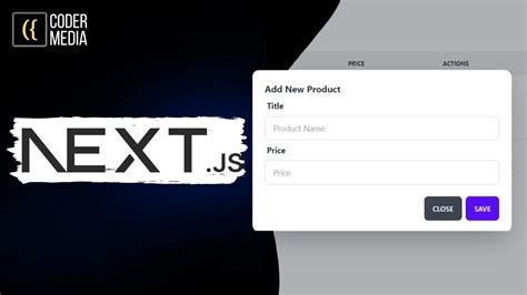 Tutorial Next Js V13 Untuk Pemula Crud Modal Youtube