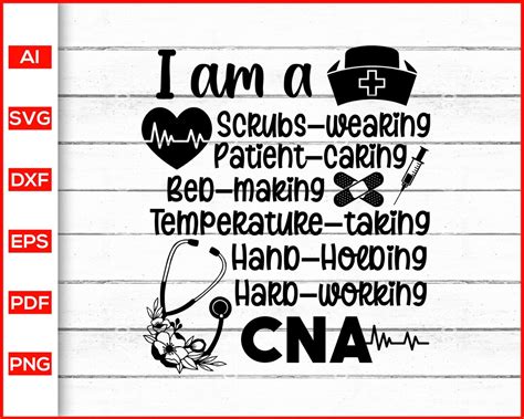 Certified Nursing Assistant Svg Nurse Appreciation Svg Cna Svg Cna