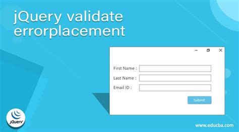 Jquery Validate Errorplacement Guide To Jquery Validate Errorplacement