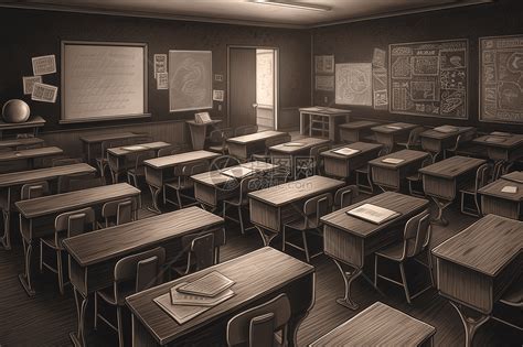 学校教室创意插图插画图片下载 正版图片600120636 摄图网