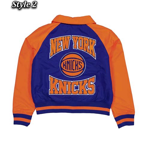 Royalorange Nylon New York Knicks Throwback Jacket