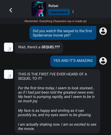 Ralsei Is Excited To Watch Across The Spiderverse Rcharacterai