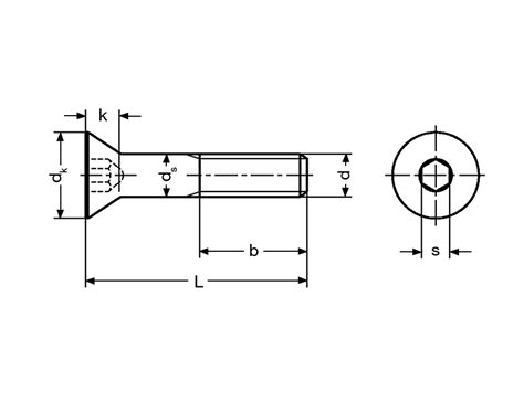 Senkschrauben Din 7991 M 6 X 60 A2 Edelstahl A2 40 Din 7991